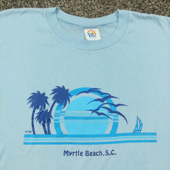 Cal Cru | Shirts | Vintage Myrtle Beach South Carolina Tshirt Usa Made ...